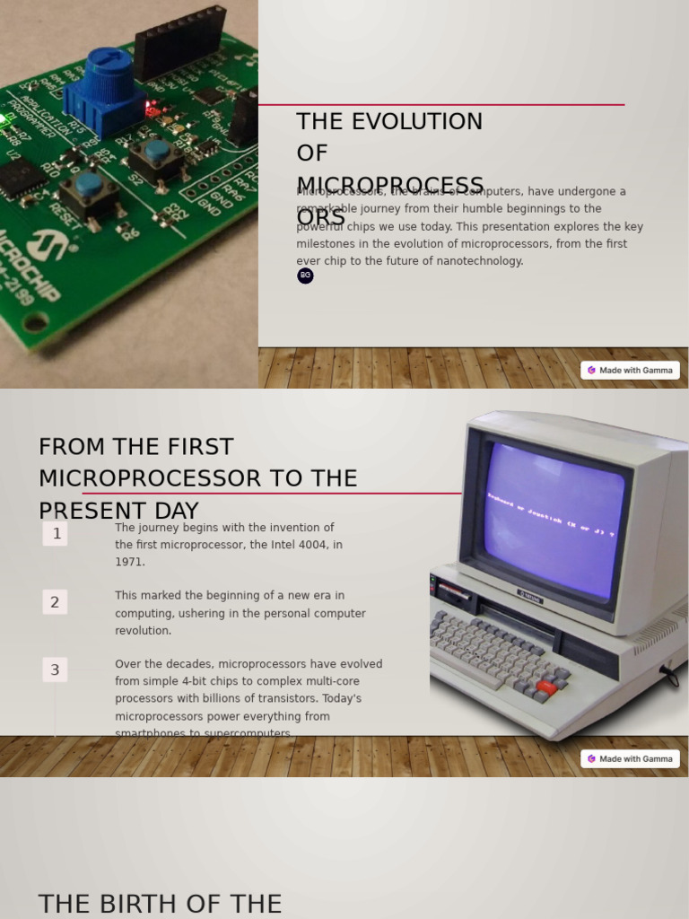 The Evolution of Microprocessors | PDF | Microprocessor | Integrated Circuit