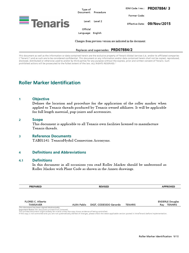 Roller Marker PDF | PDF