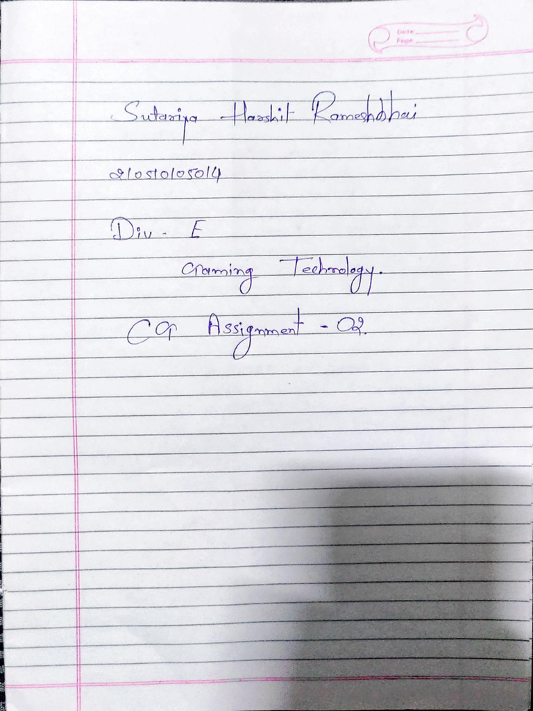 CG Assignment 2 | PDF