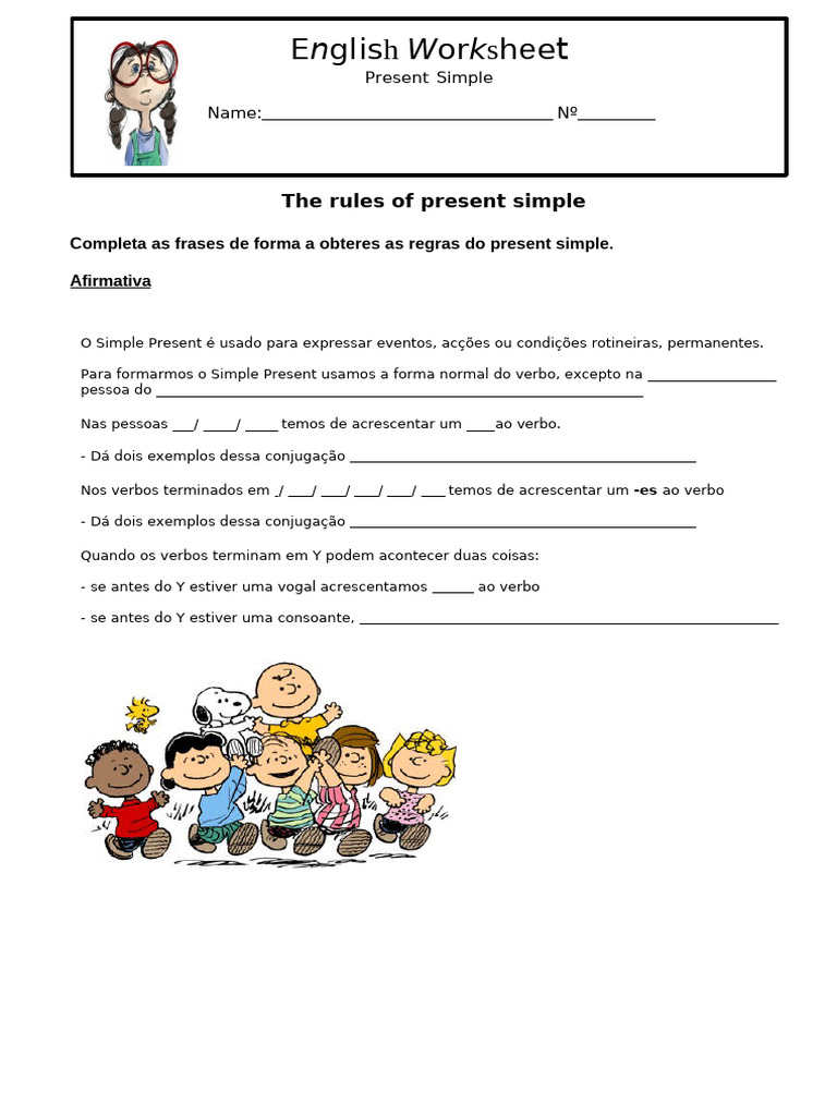 Present Simple-Rules | PDF