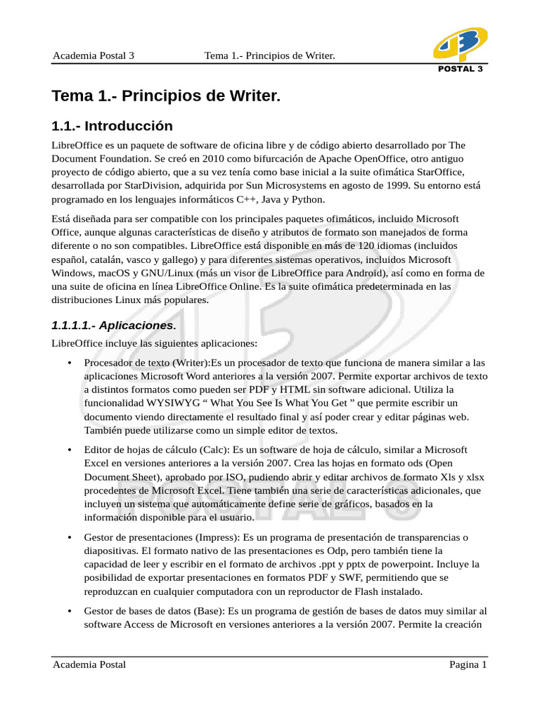 Guía de LibreOffice Writer | PDF | Software | Informática