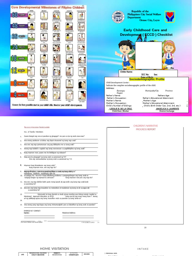 1 ECCD Checklist - Diamond CDC Valencia | PDF