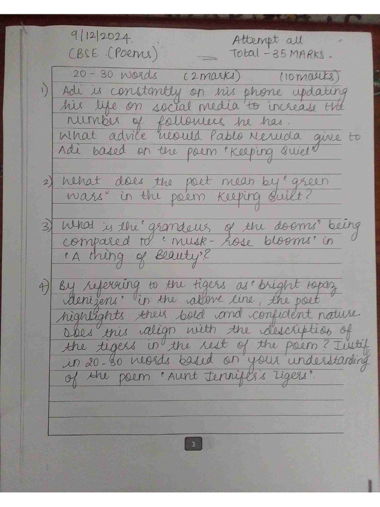 English Poem | PDF