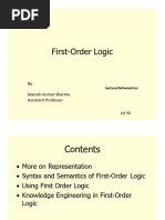 First Order Logic: Artificial Intelligence COSC-3112 Ms. Humaira Anwer | PDF | First Order Logic ...