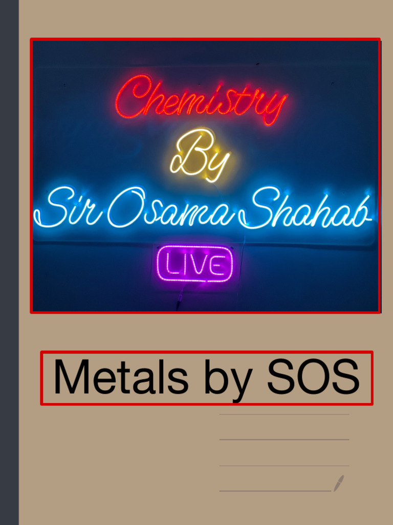 Metals by SOS | PDF | Chemical Reactions | Chemical Substances