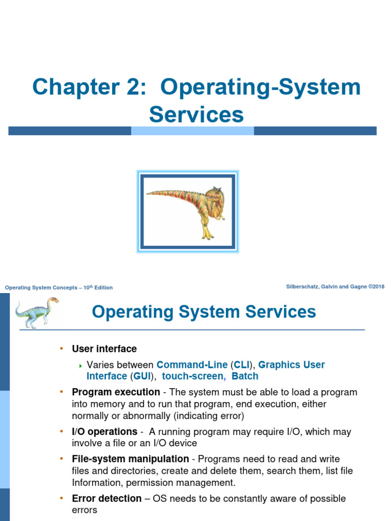 lect 2 os services | PDF | Operating System | Graphical User Interfaces lect 2 os services | PDF | Operating System | Graphical User Interfaces