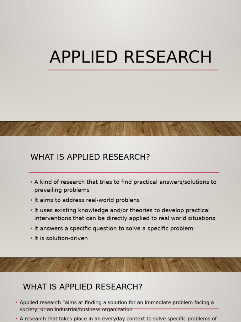 Applied Research 2 | PDF | Human Resources | Employment