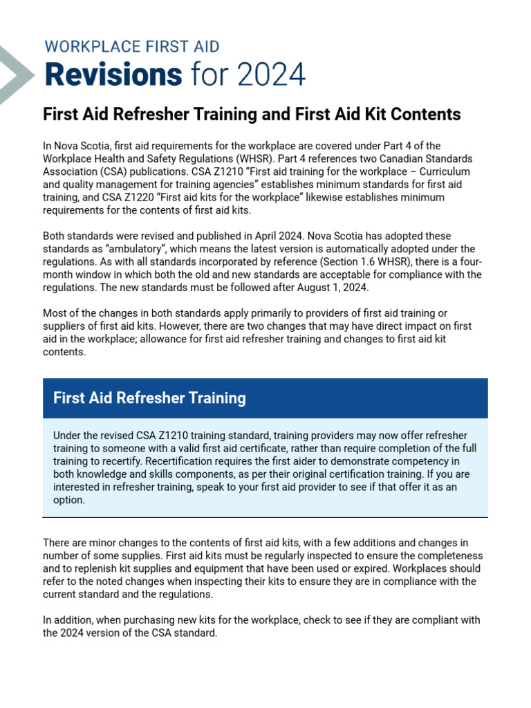 Workplace First Aid Guide Addendum en | PDF | First Aid | Medicine