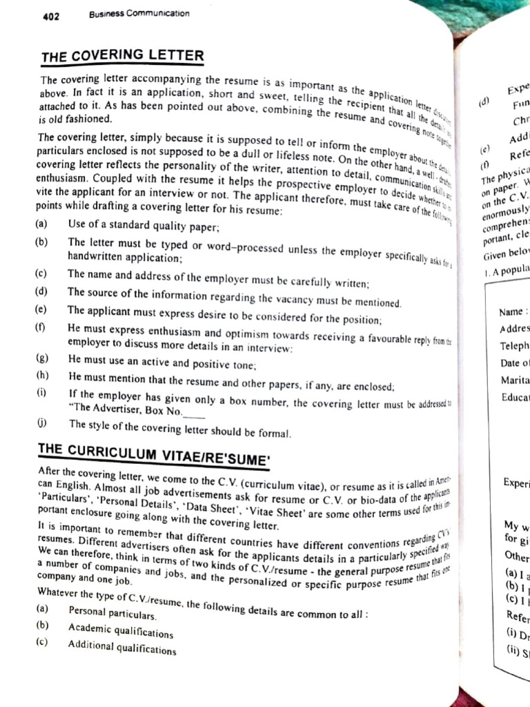 Covering Letter | PDF