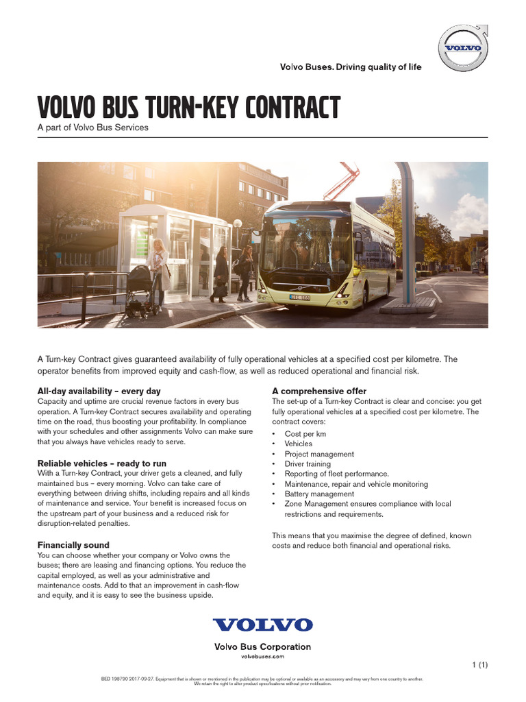 Fact sheet Turn-key Contract EN 2017 | PDF | Bus | Vehicles
