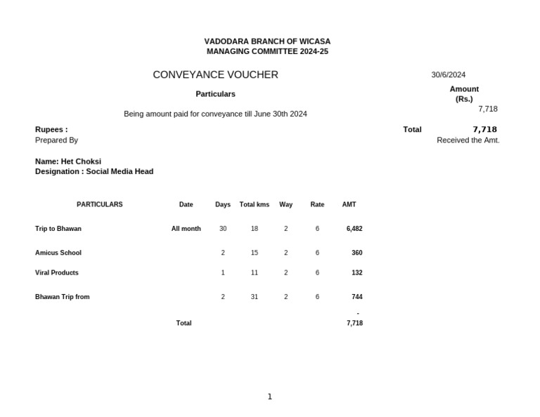 Conveyance Sheet 2 | PDF