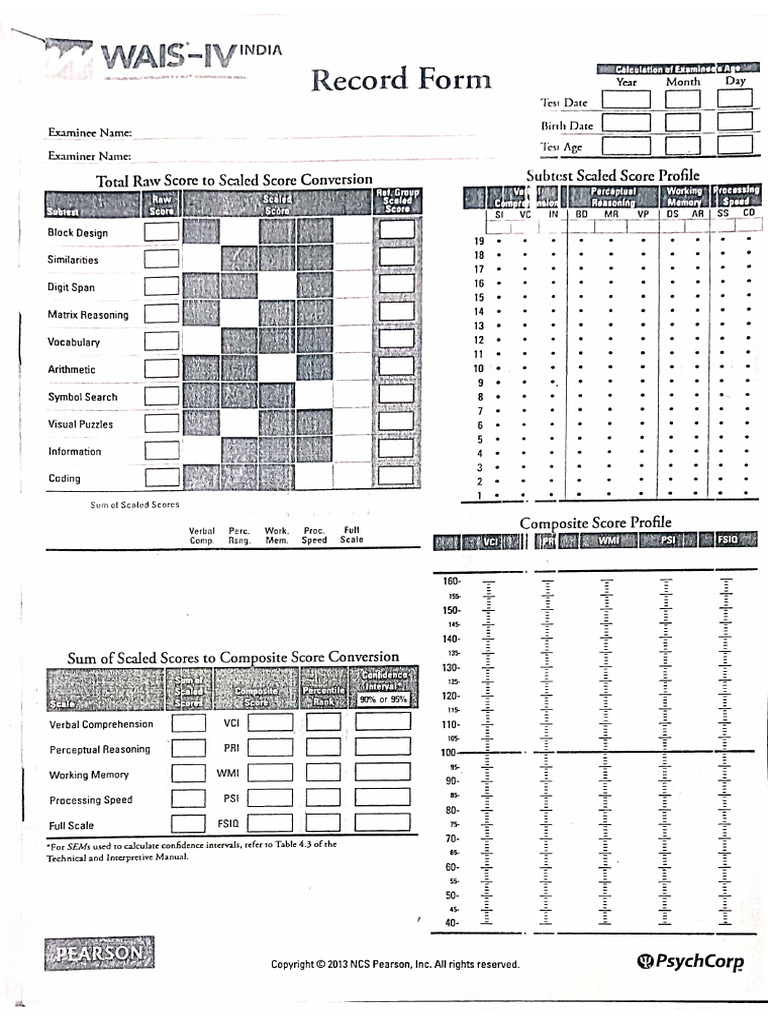 Record Form ( Indian) | PDF