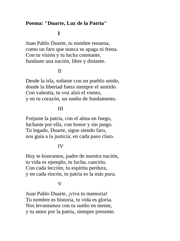 Poema A Duarte | PDF
