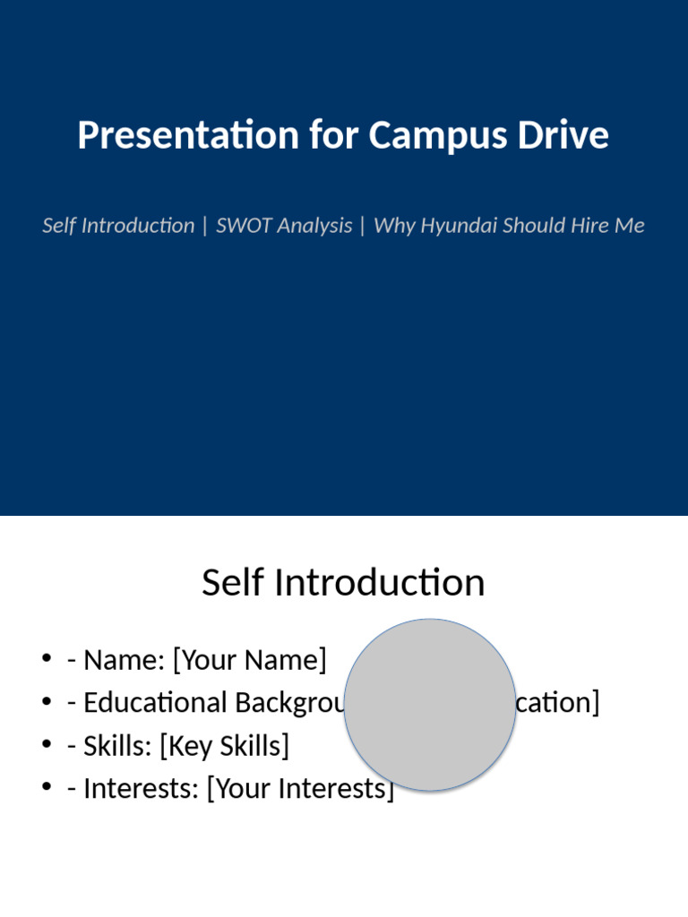 Campus Drive PPT Enhanced | PDF
