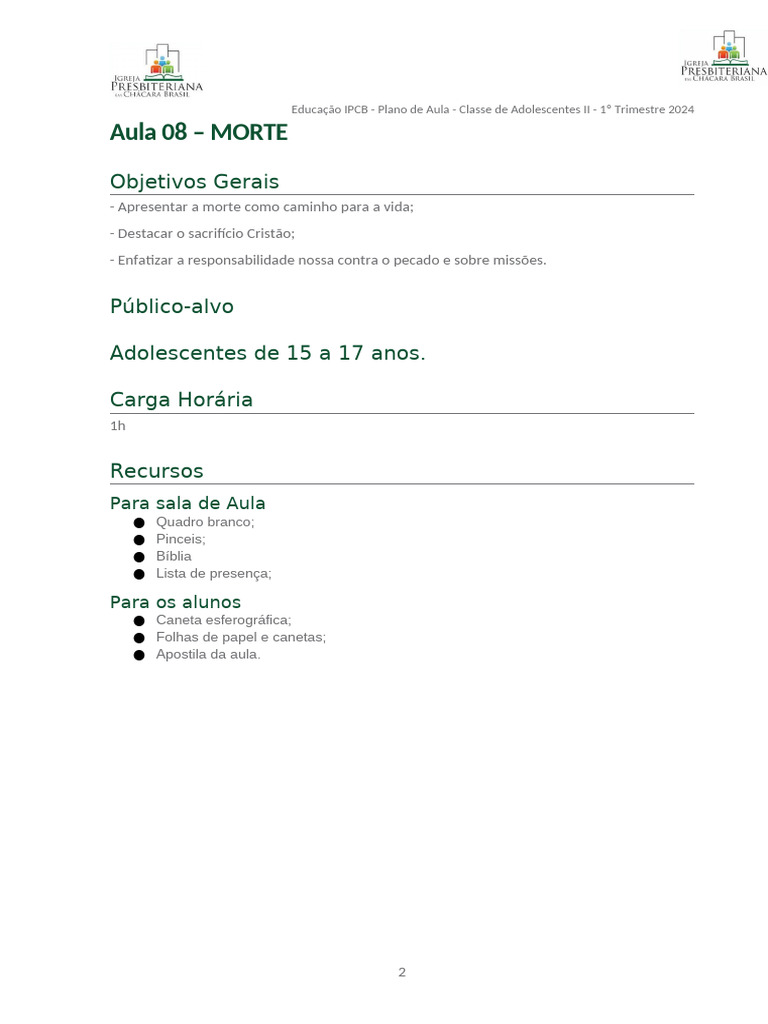 Aula 08 - MORTE | PDF