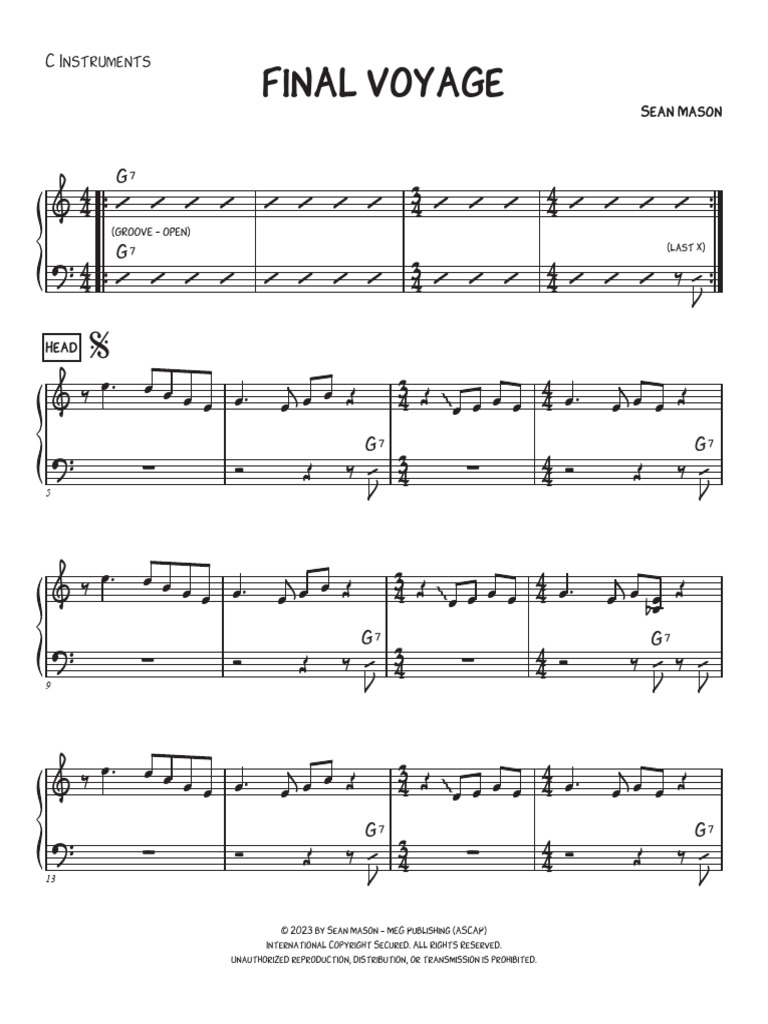 Final Voyage - C Instruments | PDF