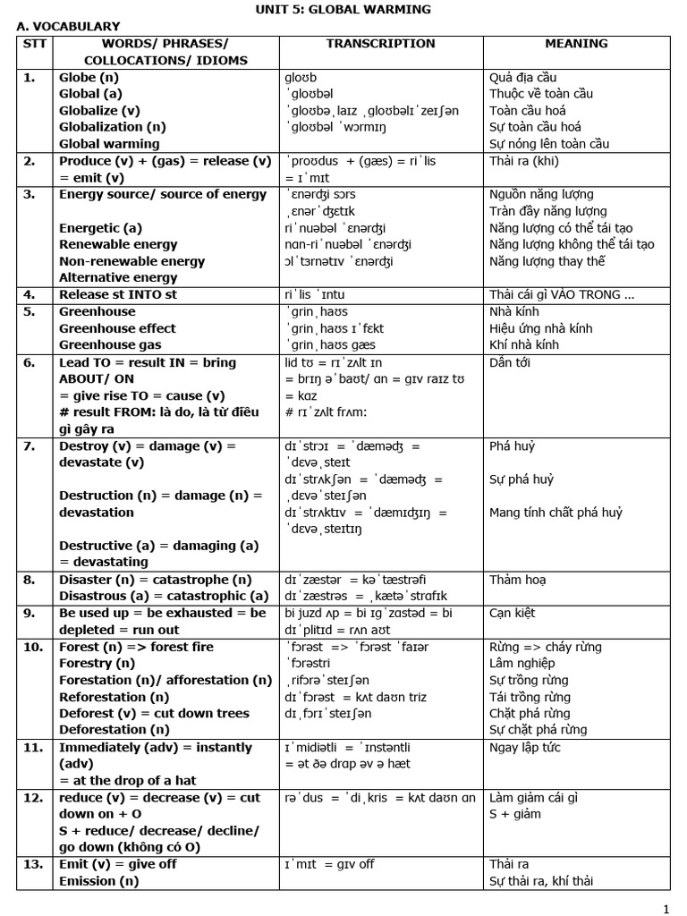 Hs-Practice Exercise Unit 5 | PDF