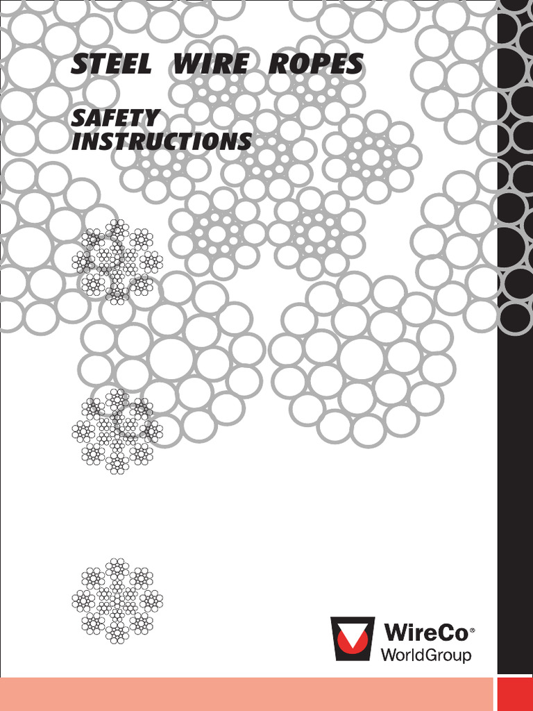 Safety Instructions Steel Wire Ropes | PDF