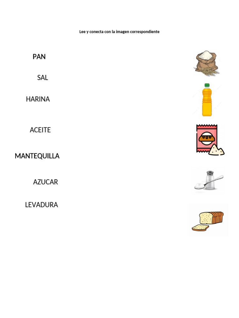 Lee y Conecta Con La Imagen Correspondiente | PDF