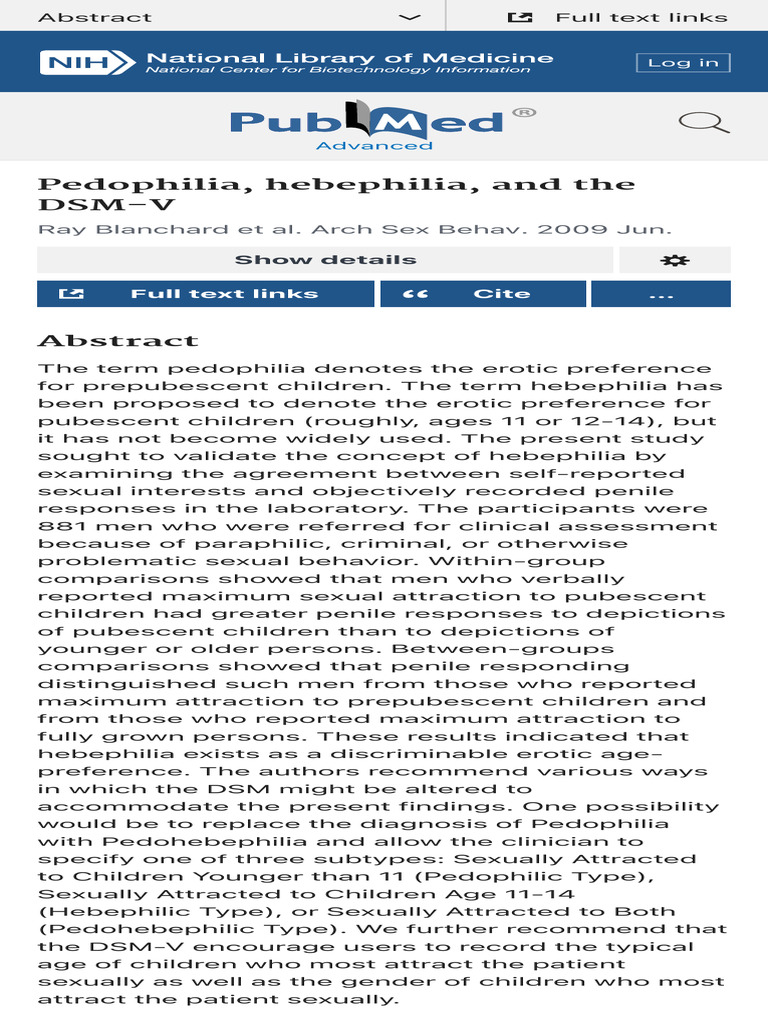 เปโด | PDF | Pedophilia | Human Sexuality