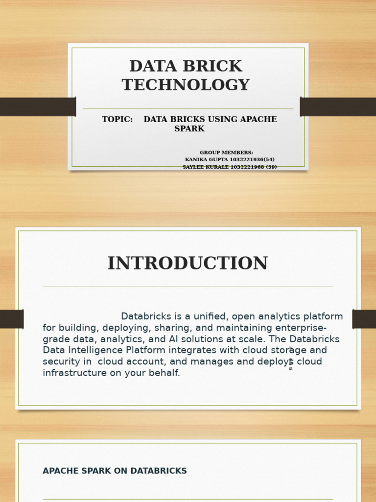 Databricks_Technology_final_pdf[1] | PDF | Cloud Computing | Apache Spark