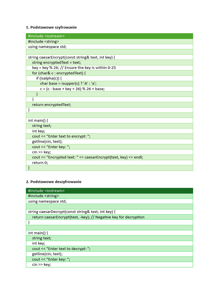 Analiza Szyfru Cezara C 2 | PDF