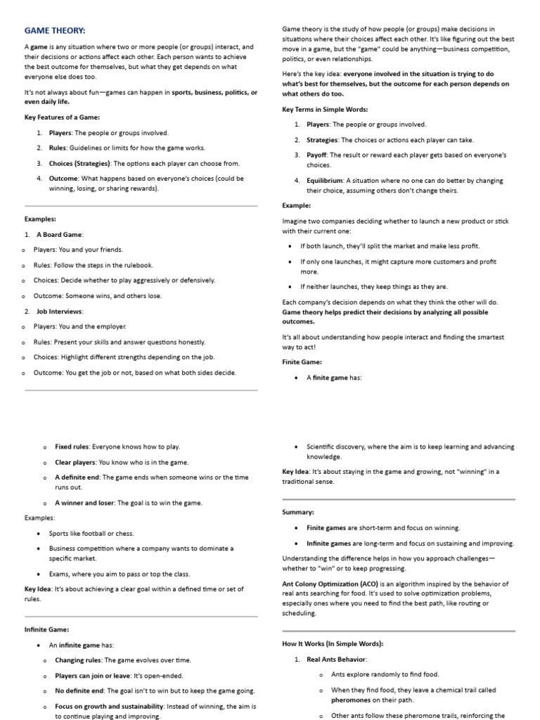 GAME THEORY | PDF | Game Theory