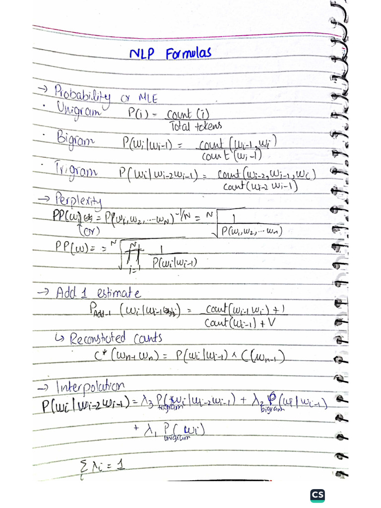 NLP Formulas | PDF