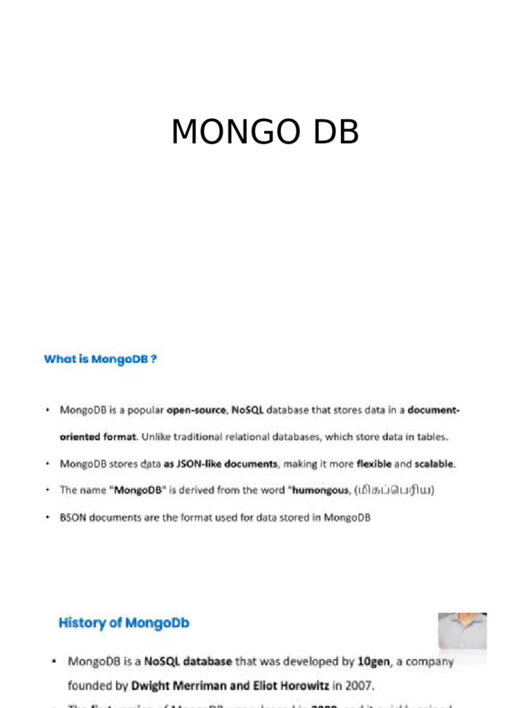 MONGO DB | PDF