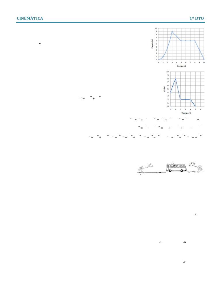 ejer_repaso_cinematica | PDF | Cinemática | Velocidad