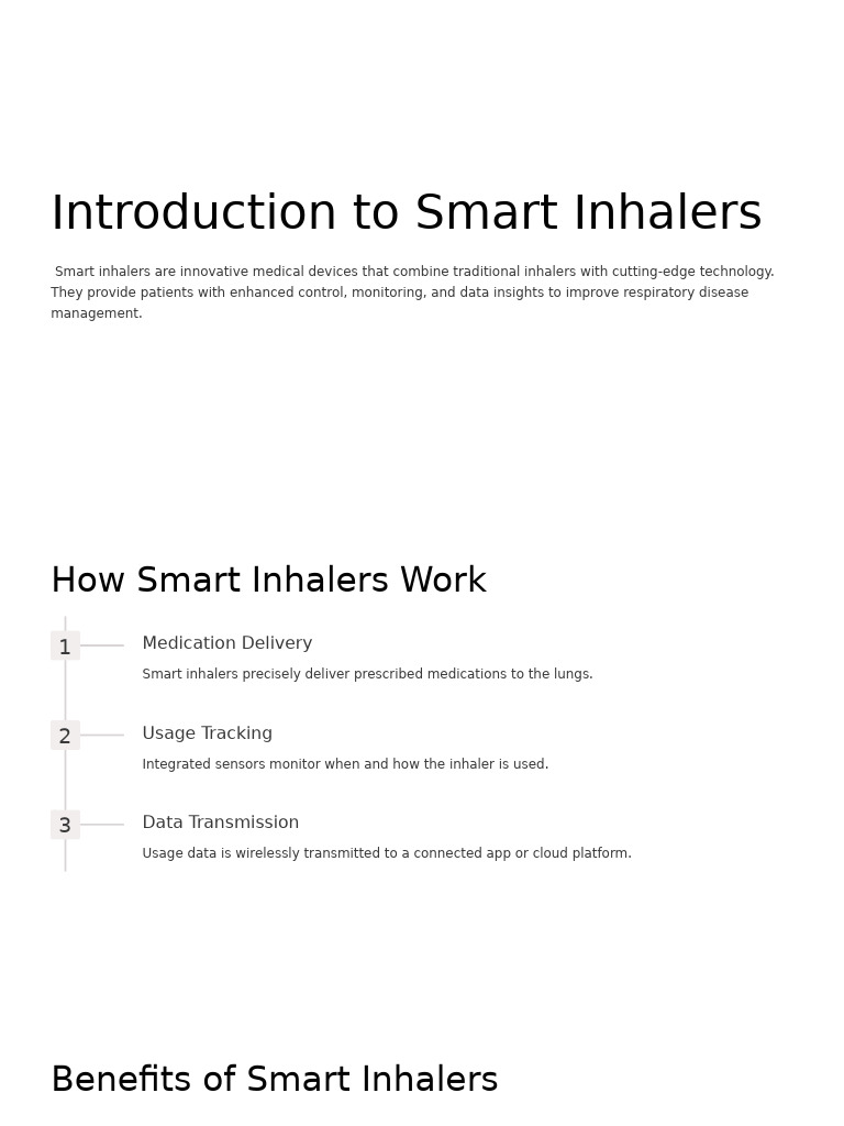 Smart Inhalers: Enhancing Respiratory Care | PDF | Asthma | Chronic ...