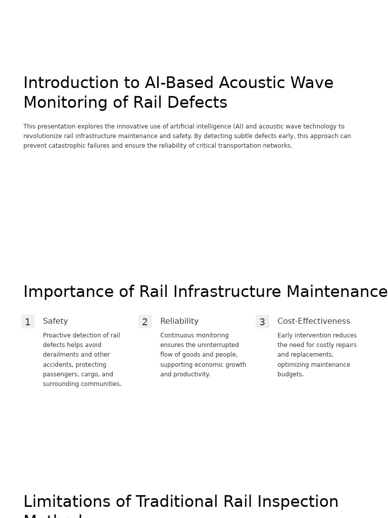 Introduction To AI Based Acoustic Wave Monitoring of Rail Defects | PDF | Rail Transport ...