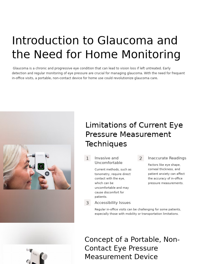 Introduction To Glaucoma and The Need For Home Monitoring | PDF | Glaucoma