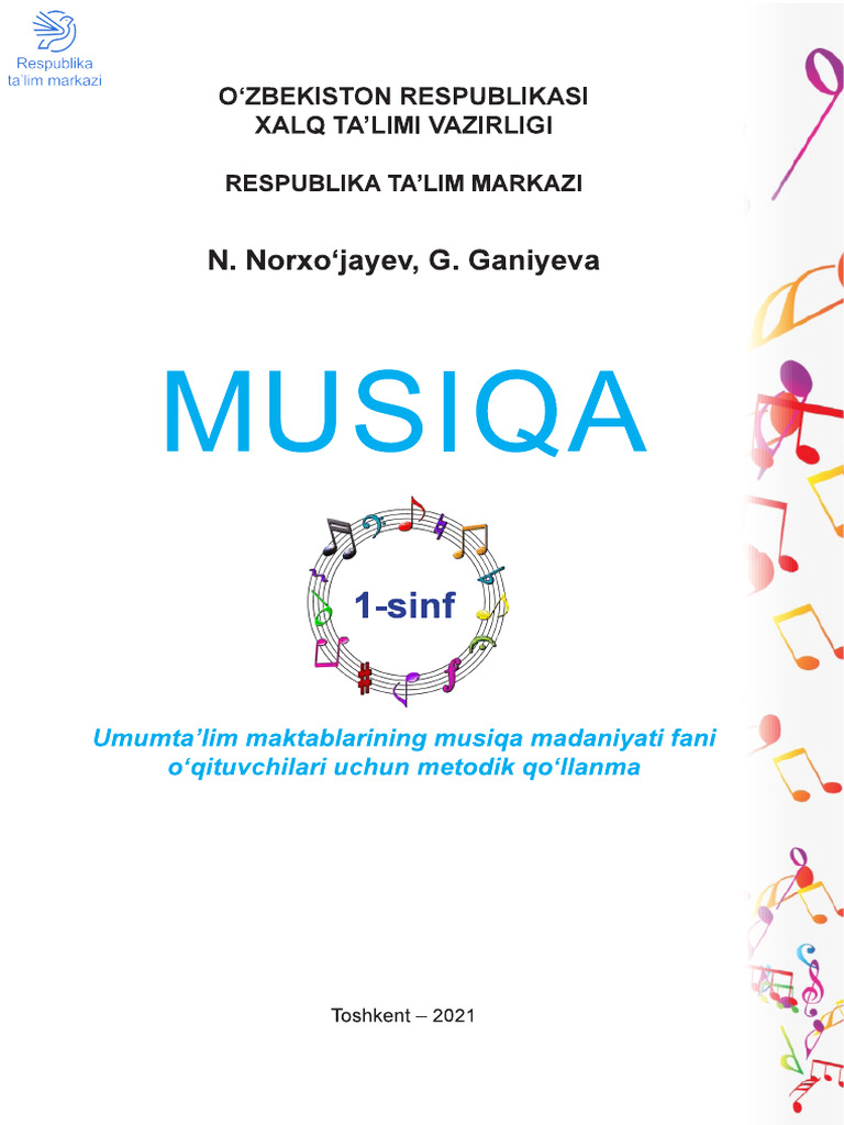 Musiqa 1 Sinf Metodika o'Zbek | PDF