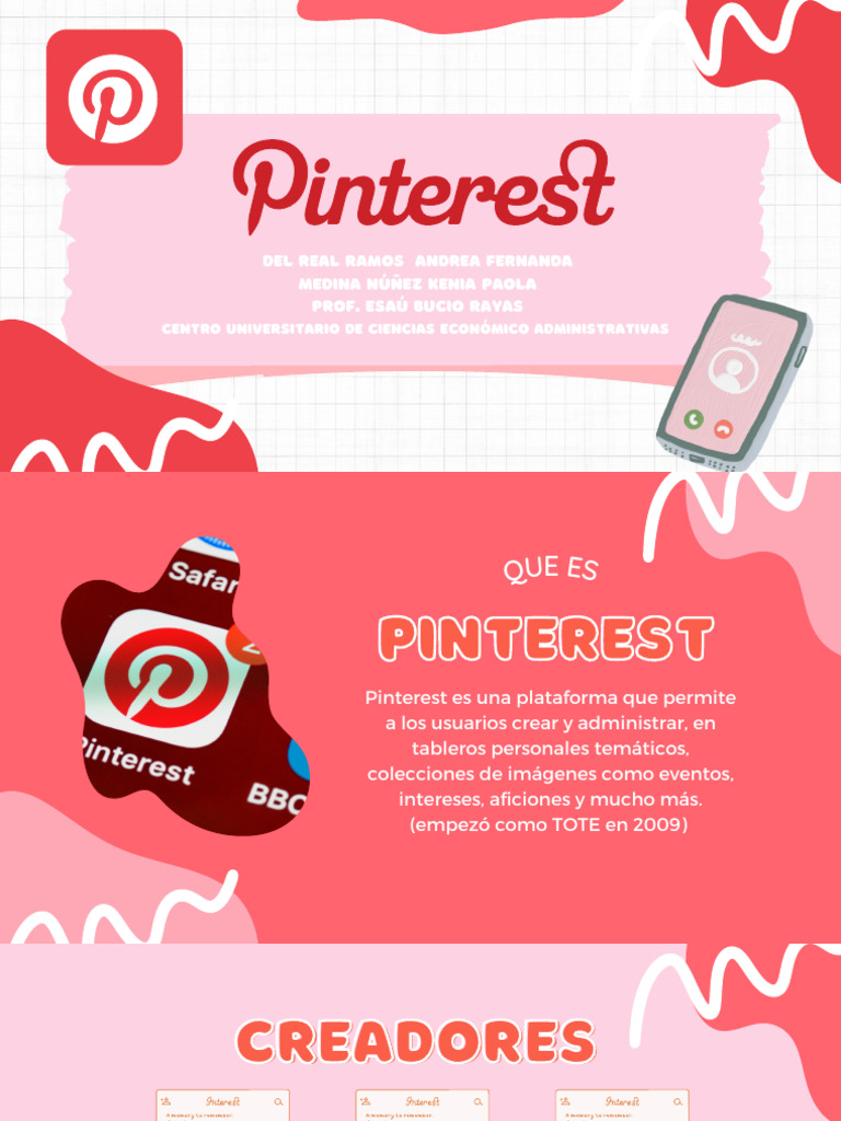 Pinterest DelReal Andrea | PDF | Red mundial | Internet y web