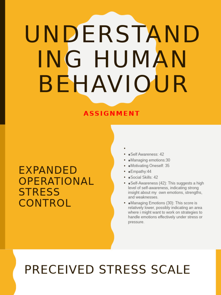 Human Behavior And Stress Management Insights Pdf Empathy Self