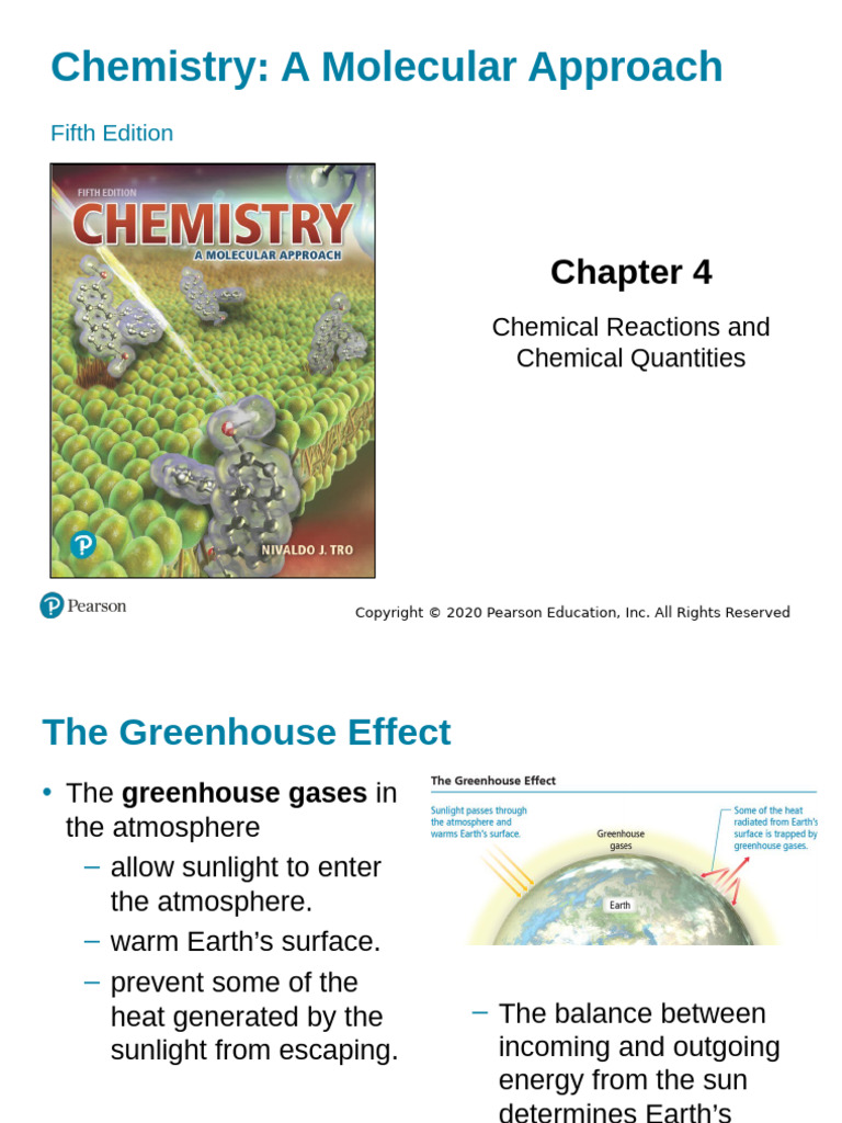 Tro Chem5 Ch04 Lecture | PDF | Stoichiometry | Mole (Unit)