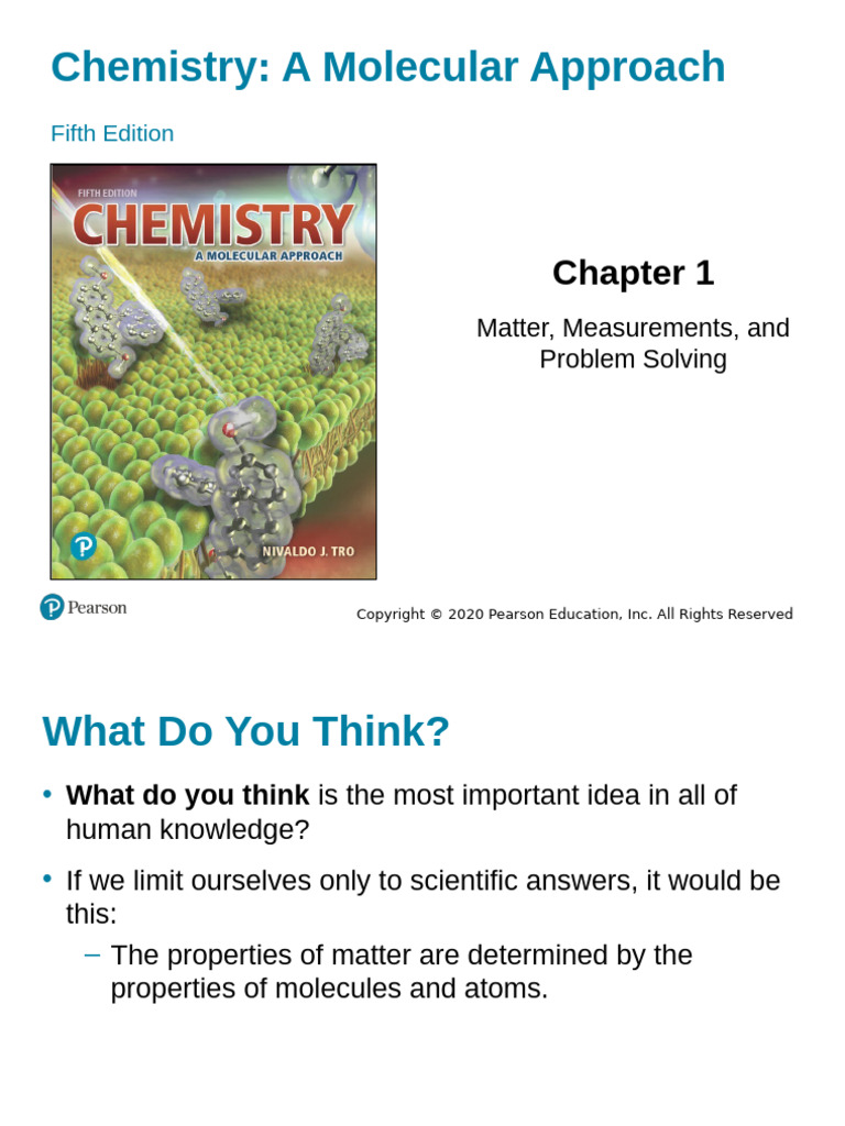 tro-chem5-ch01-lecture | PDF | Significant Figures | Mixture