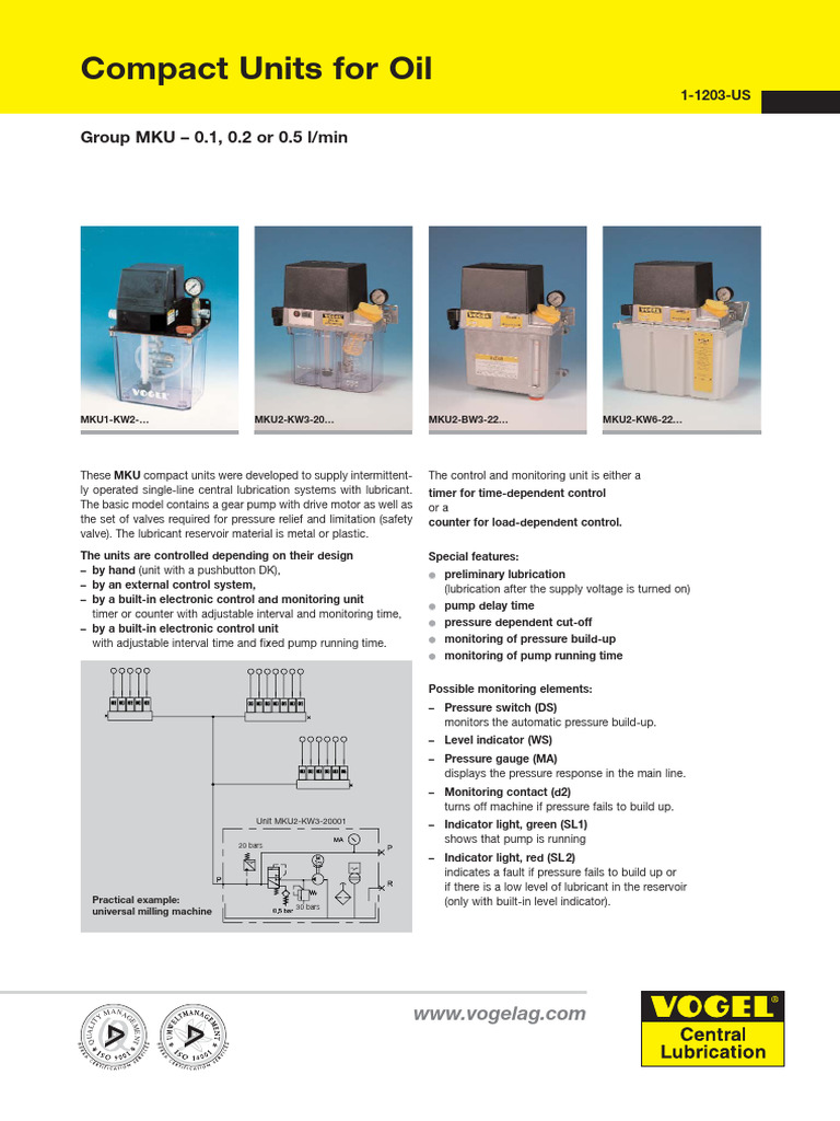 MKU Compact Unit For Oils - 1-1203-US | PDF | Alternating Current | Switch
