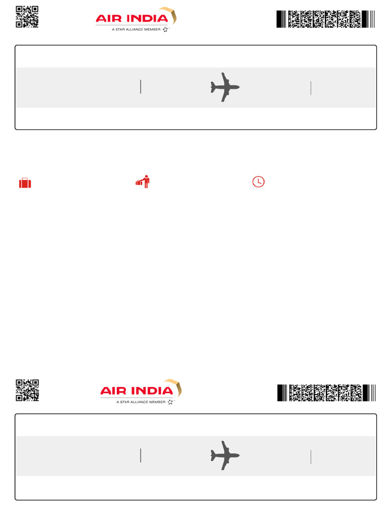 Air India Boarding Pass Instructions | PDF | Transport | Aviation