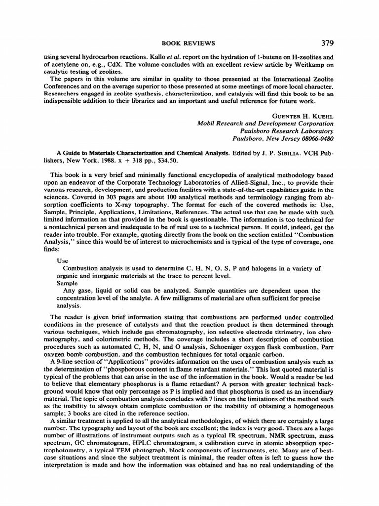 A Guide To Materials Characterization and Chemical Analysis | PDF ...