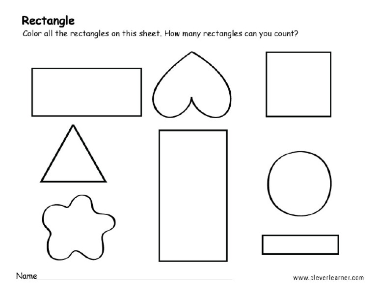 Rectangle Shape Activity 2s | PDF