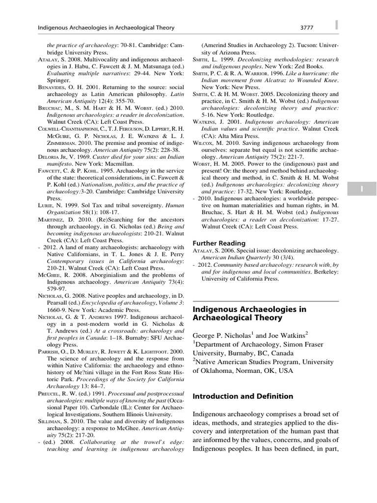 Indigenous_Archaeologies_in_Archaeologic | PDF | Archaeology | Knowledge