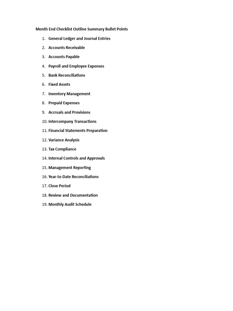 Finance Dept Checklist | PDF | Accounts Payable | Accrual