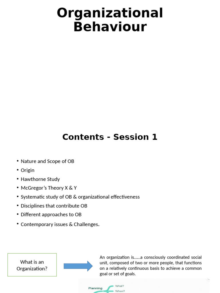 Lecture 1 & 2 - Introduction to OB | PDF | Organizational Behavior ... Lecture 1 & 2 - Introduction to OB | PDF | Organizational Behavior ...