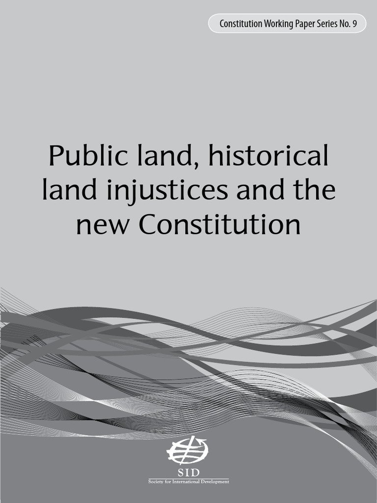 Public Land Historical Land Injustice and The New Constitution-Wp9 ...