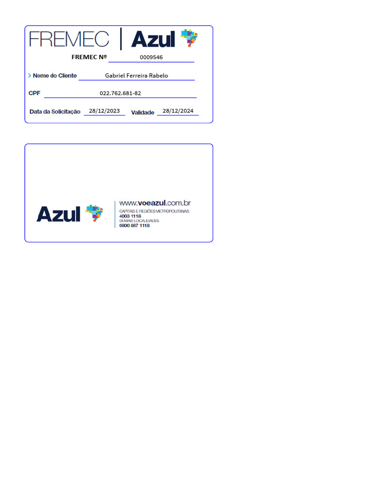 Cartão Medfi Fremec - No Header | PDF