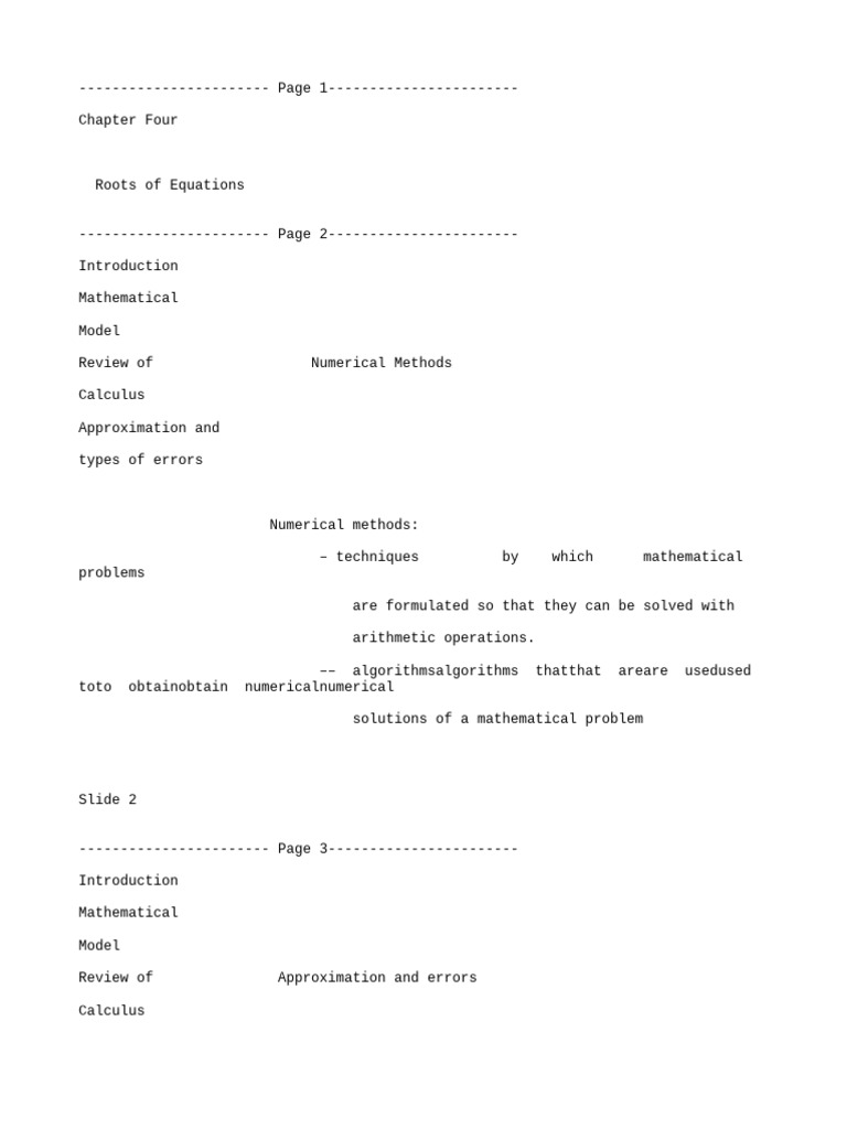 1-2-INTRO+ROOTS | PDF | Approximation | Mathematics