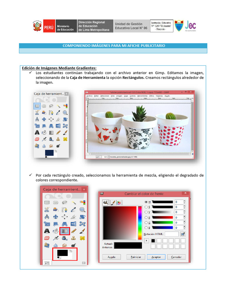 Guía de Diseño de Afiche en GIMP | PDF