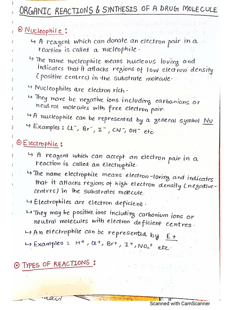 organic reactions | PDF